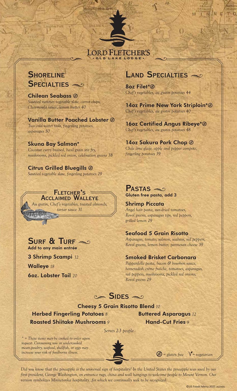 Main Dining Room Menu