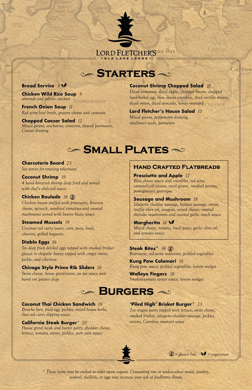 Main Dining Room Menu