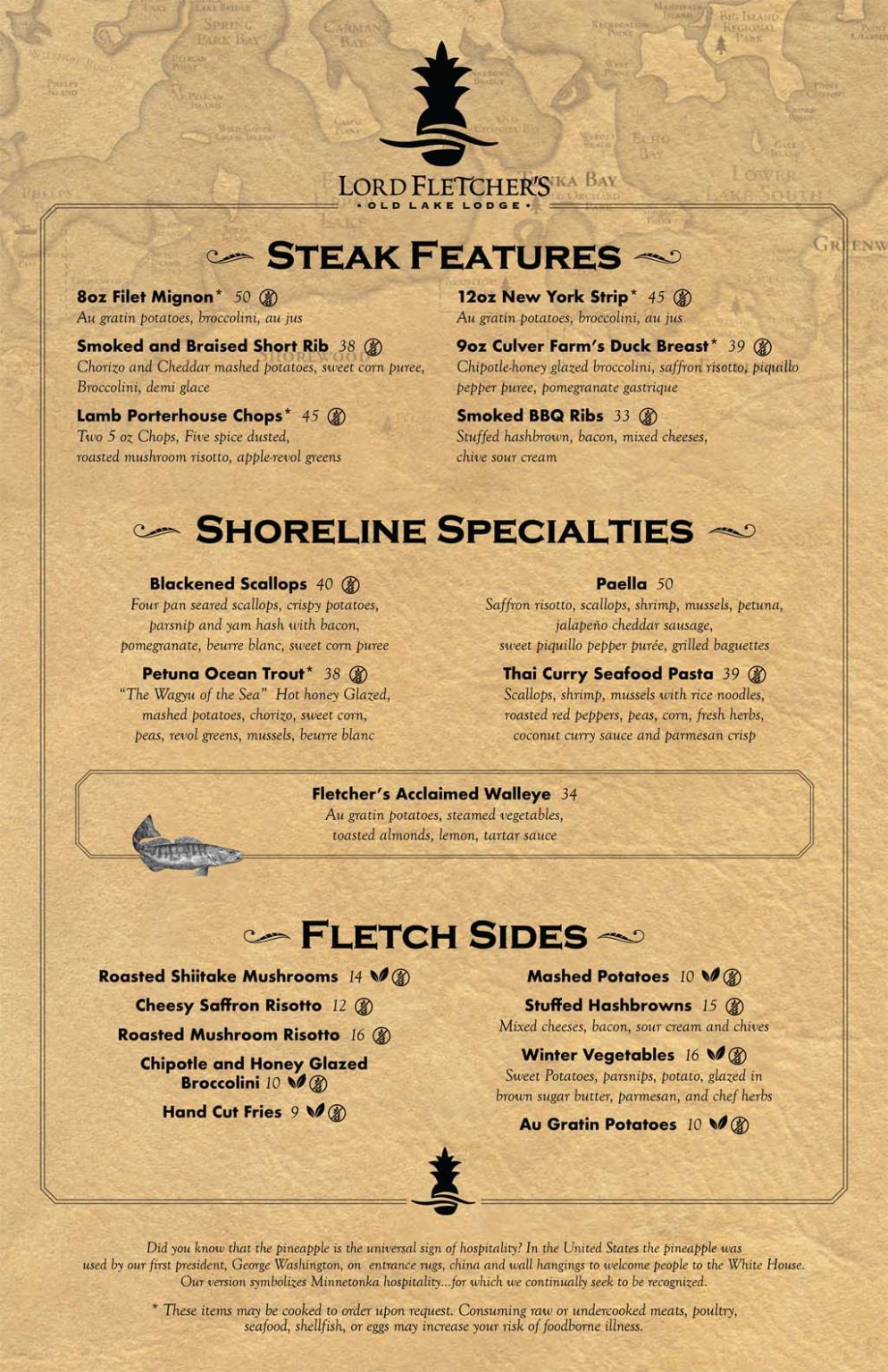 Main Dining Room Menu